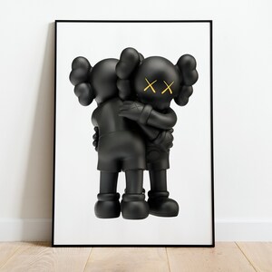 Physical Print Hypebeast Toys Poster Set of 3 Black Gold Hypebeast ...