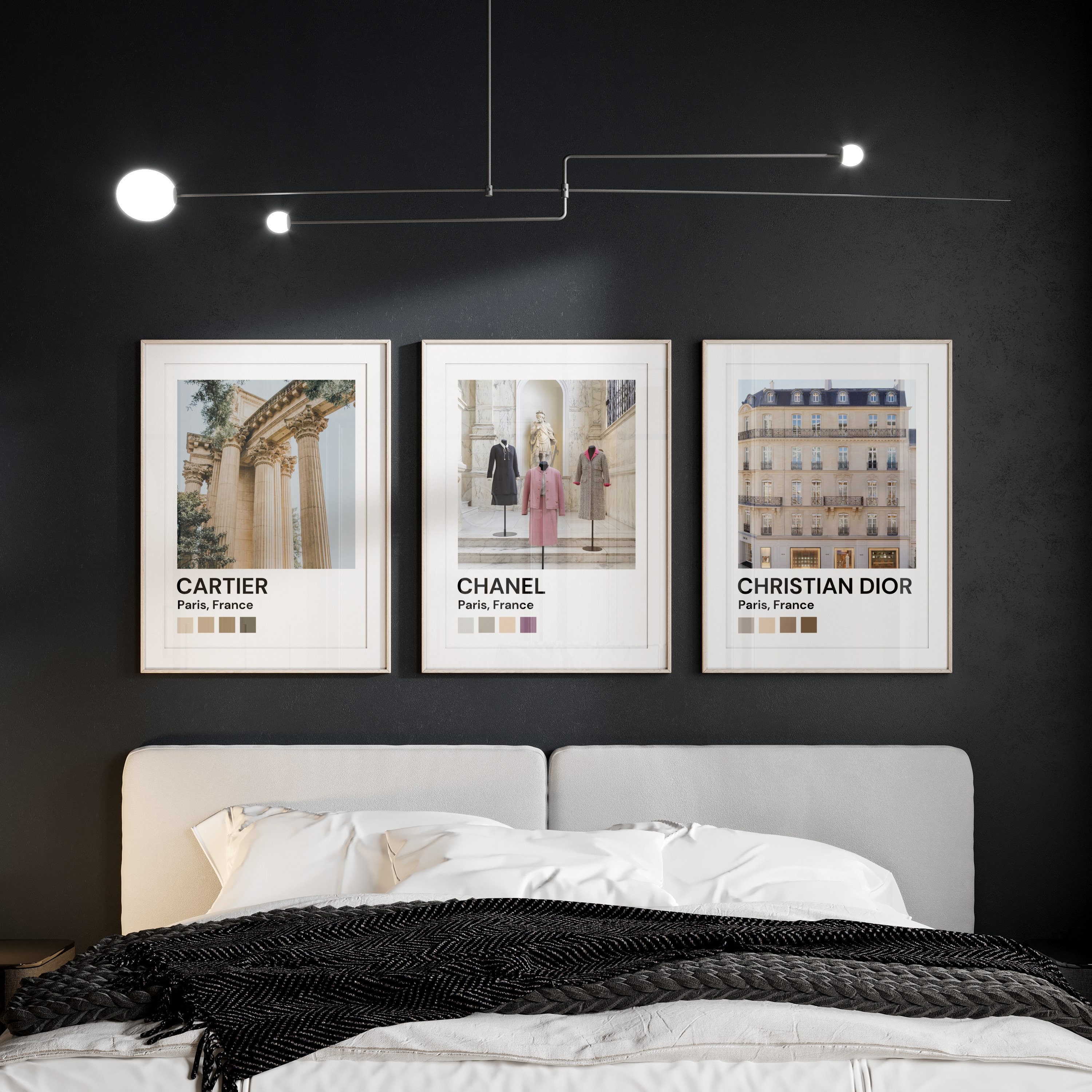 Beige Tan Neutral Wall Art Luxury Fashion Print Set of 3 Digital ...
