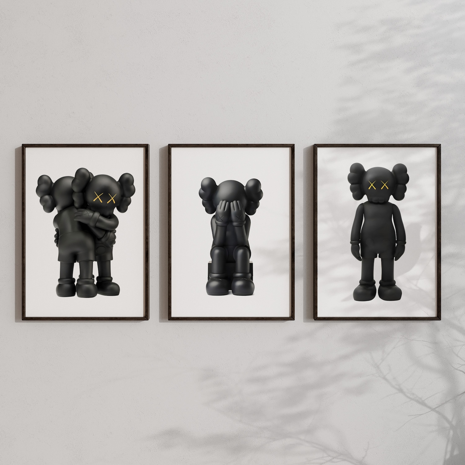 Physical Print Hypebeast Toys Poster Set of 3 Black Gold - Etsy