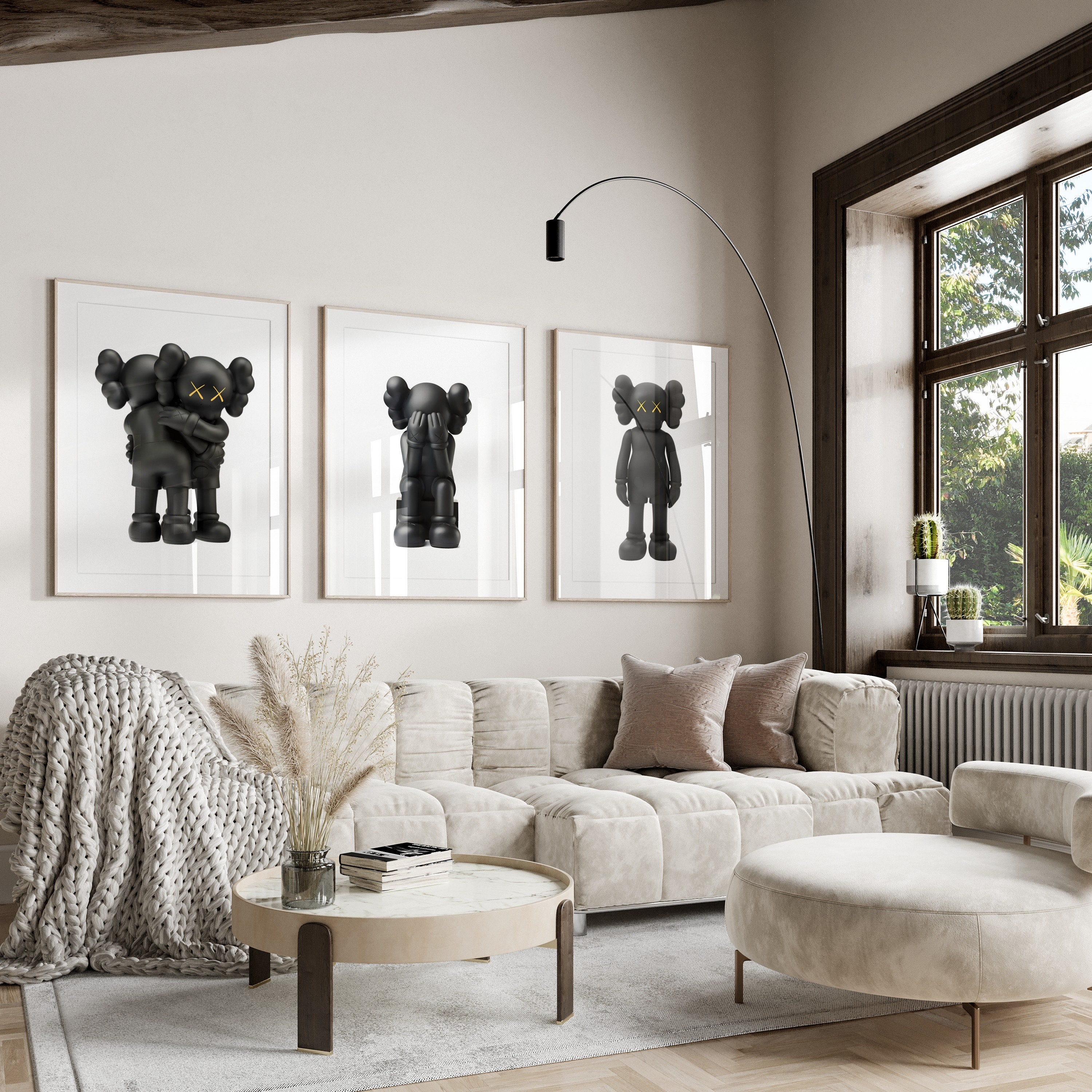 Physical Print Hypebeast Toys Poster Set of 3 Black Gold - Etsy