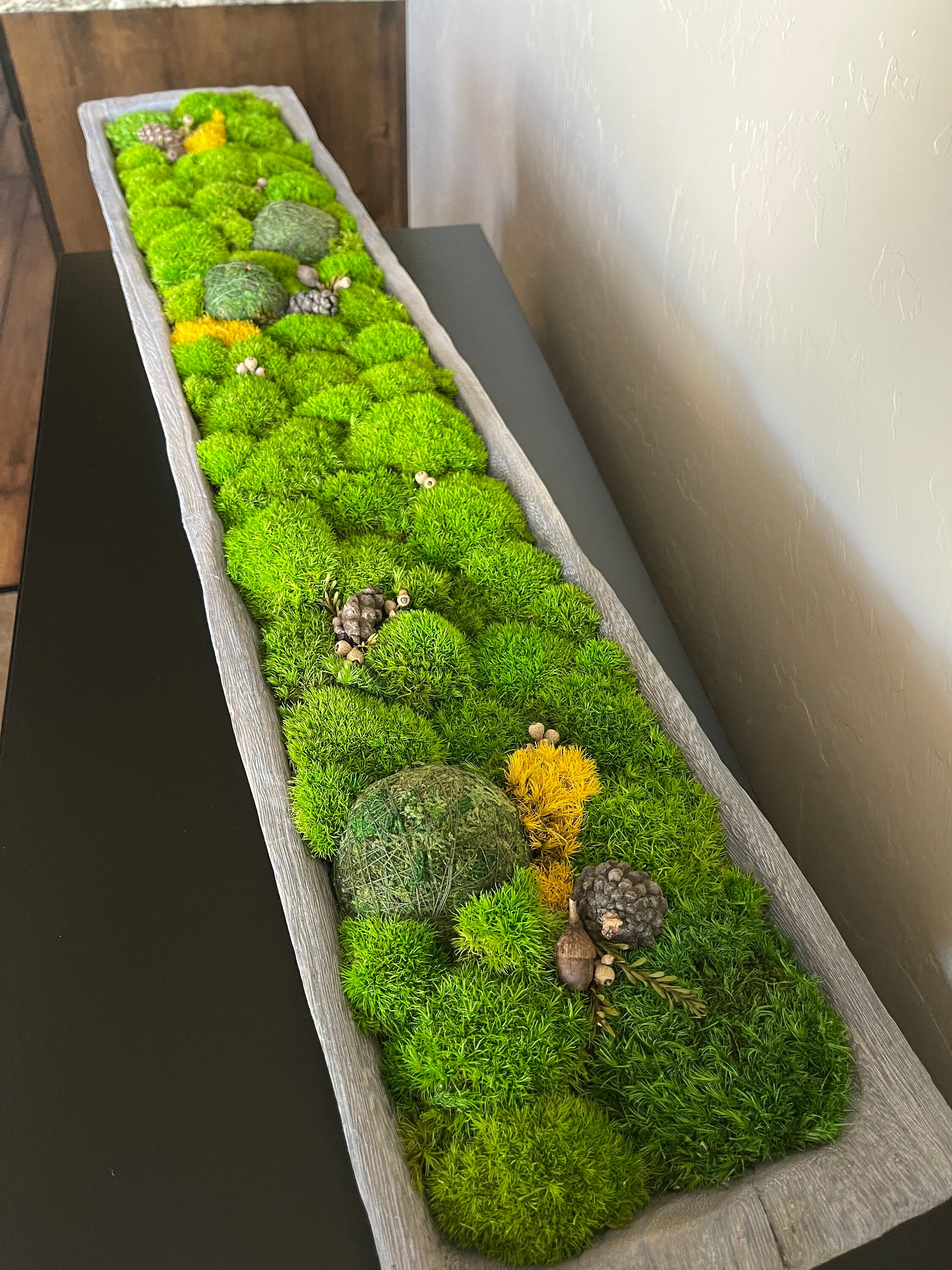 Large Moss Filled Trough - Etsy