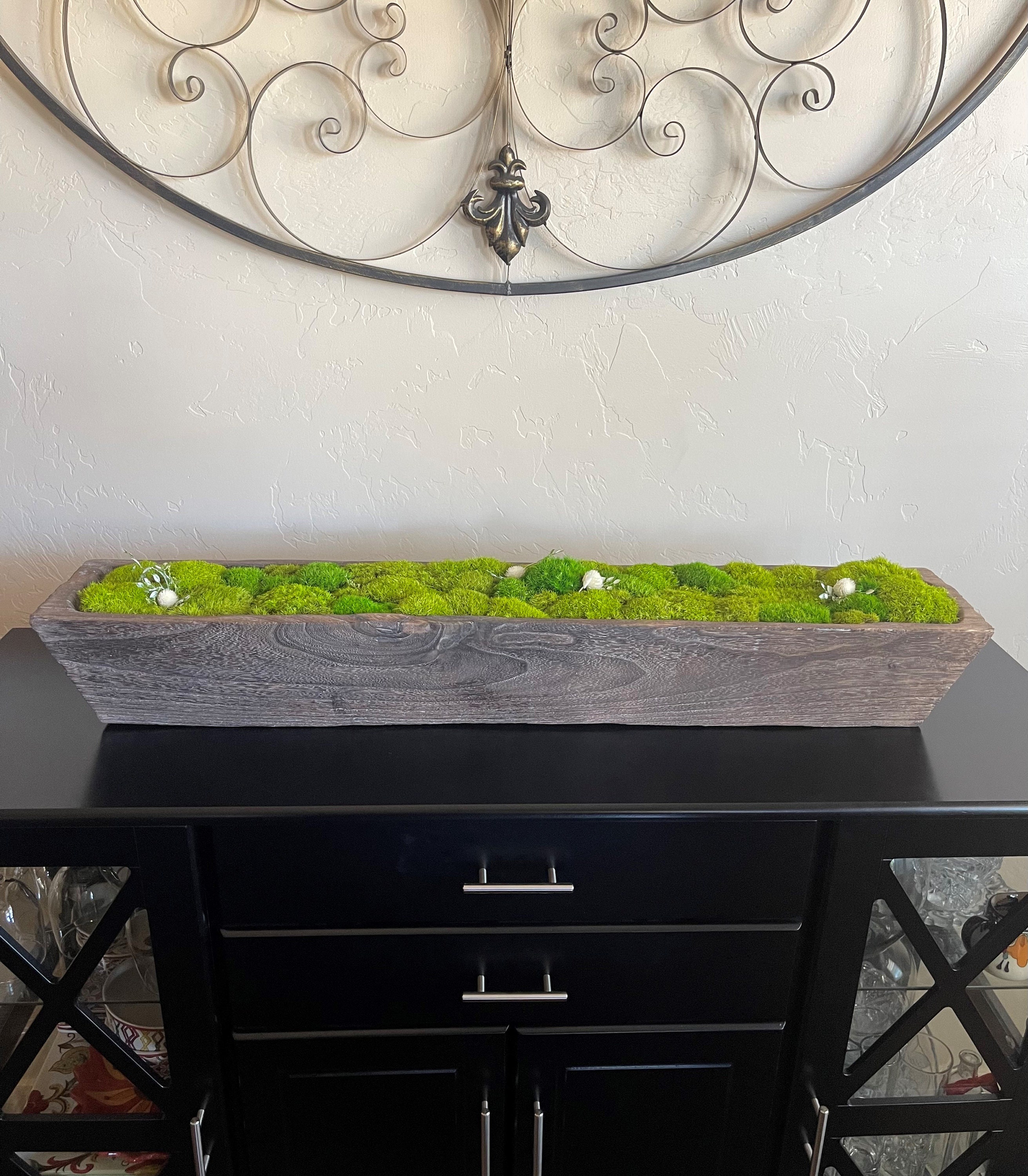 Large Moss Filled Trough - Etsy