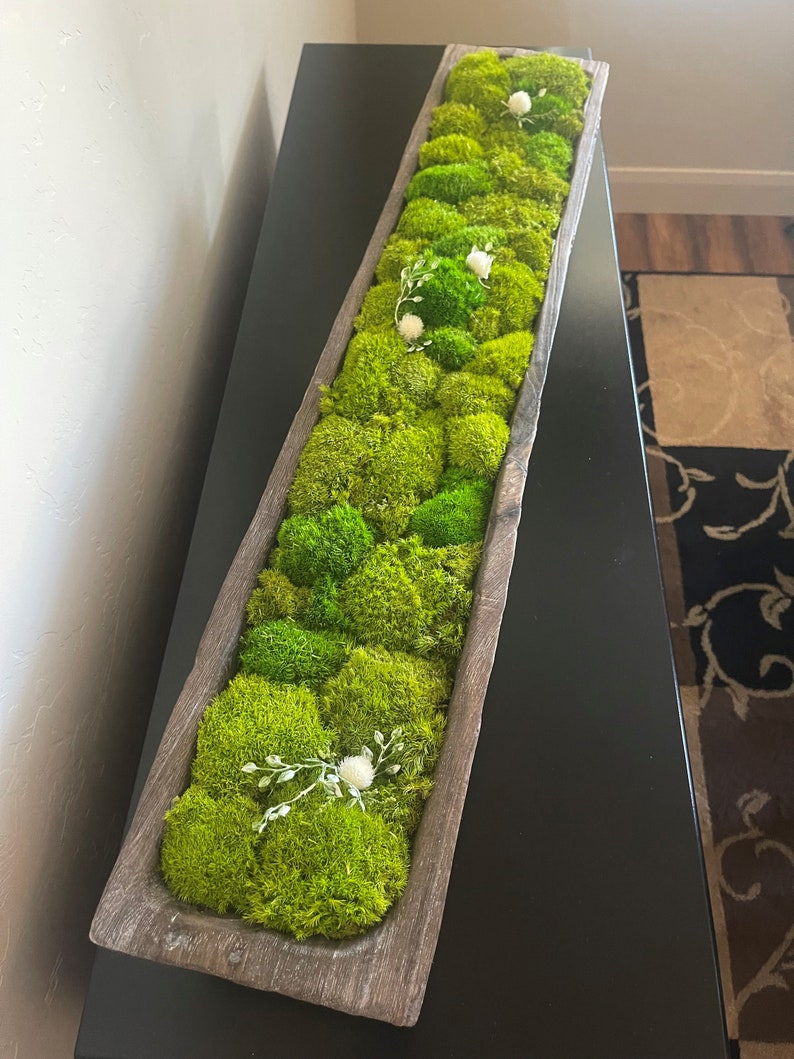 Large Moss Filled Trough - Etsy