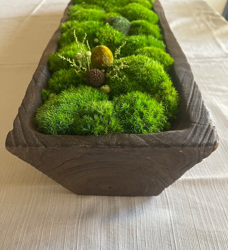 Large Moss Filled Trough - Etsy