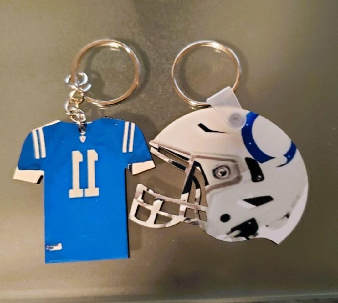 Football Team Keychain: Jersey or Helmet - Fan Gift - Etsy