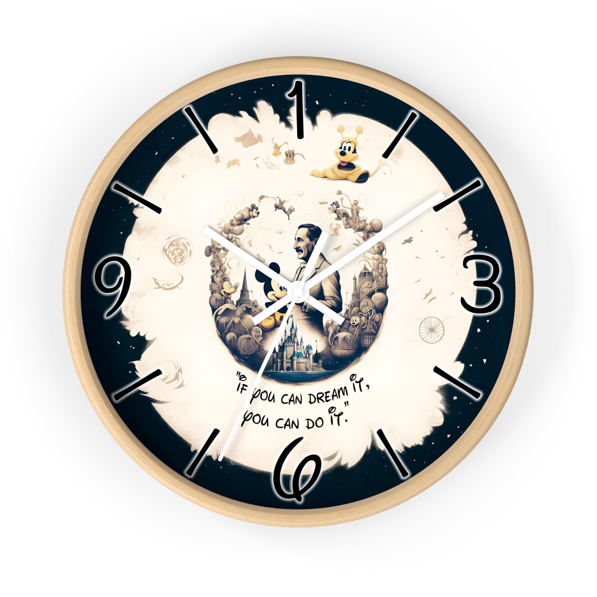 Walt Disney Inspirational Wall Clock - "If you can dream it, you can do ...