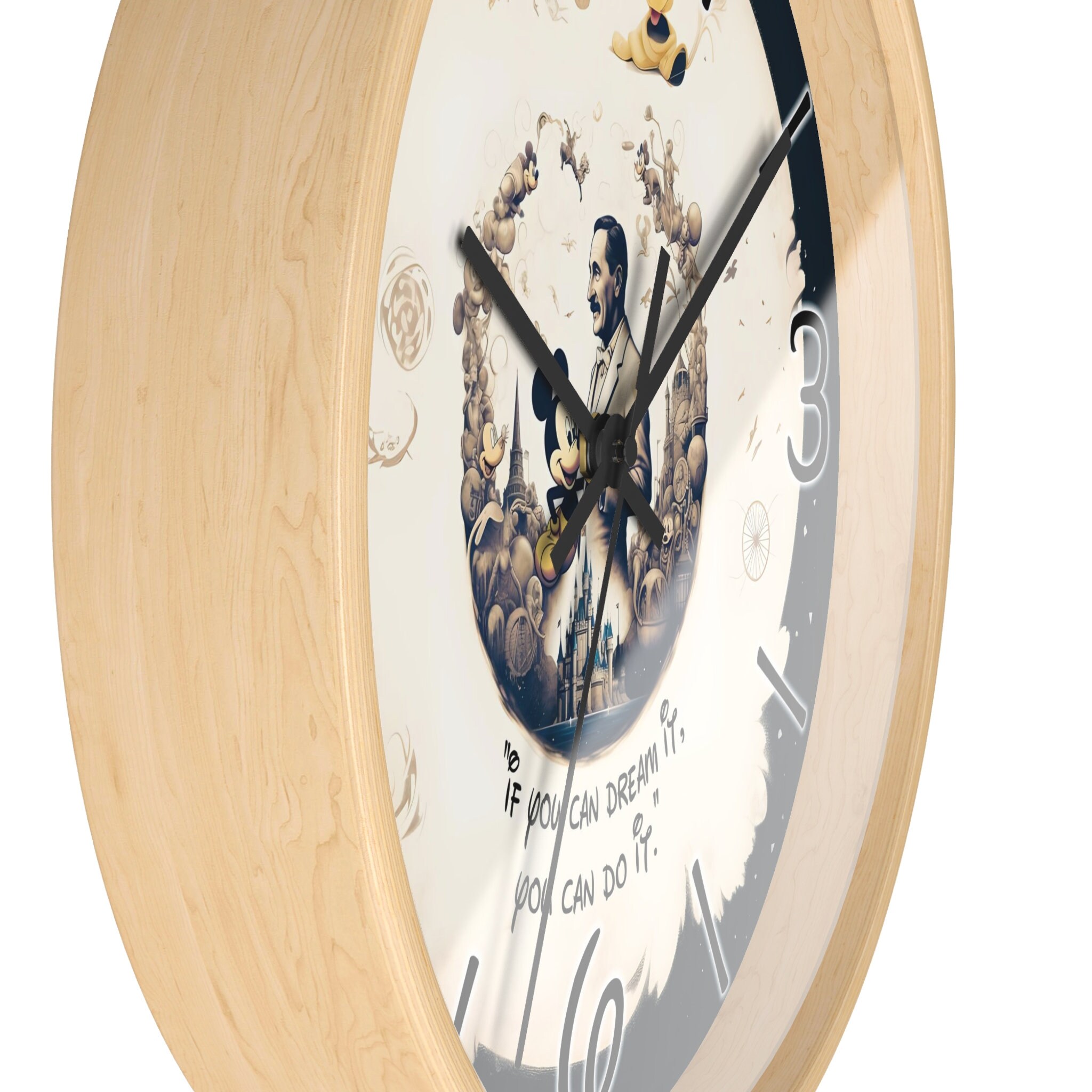 Walt Disney Inspirational Wall Clock - "If you can dream it, you can do ...