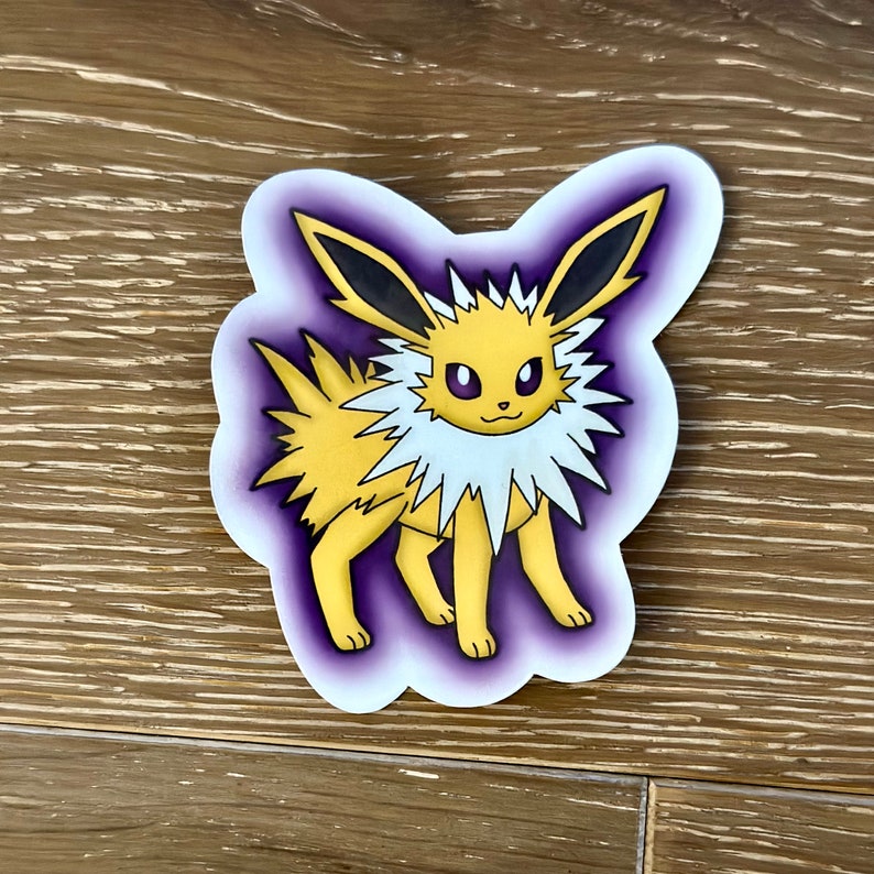 Pokemon Waterproof Sticker Eevee Evolution Pokémon Anime - Etsy