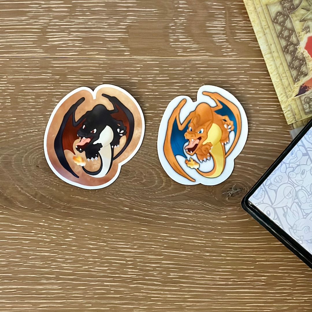 Pokemon Waterproof Sticker, Shiny Charizard, Pokémon, Anime, Charizard ...