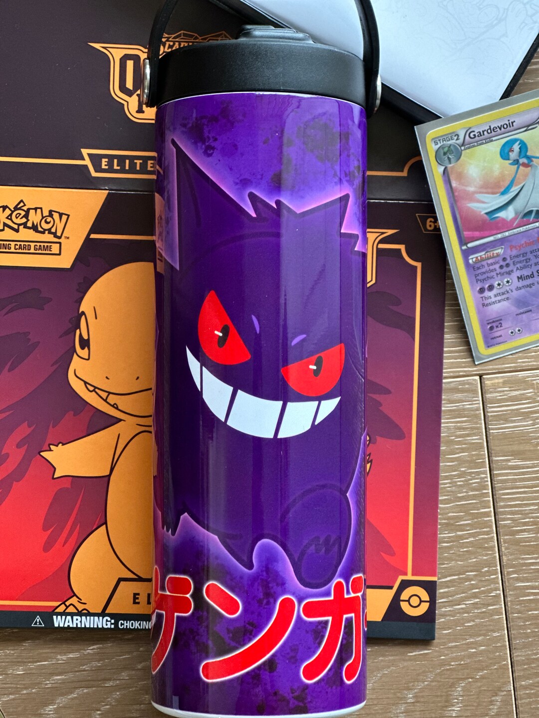 Poké Water Bottle, Gengar, Water Bottle, Anime, Anime Water Bottle ...