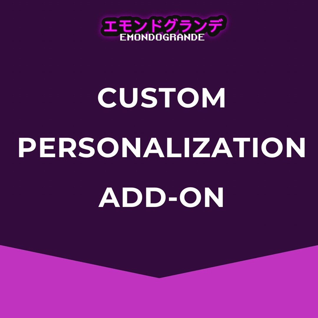 Custom Name Add On - Etsy