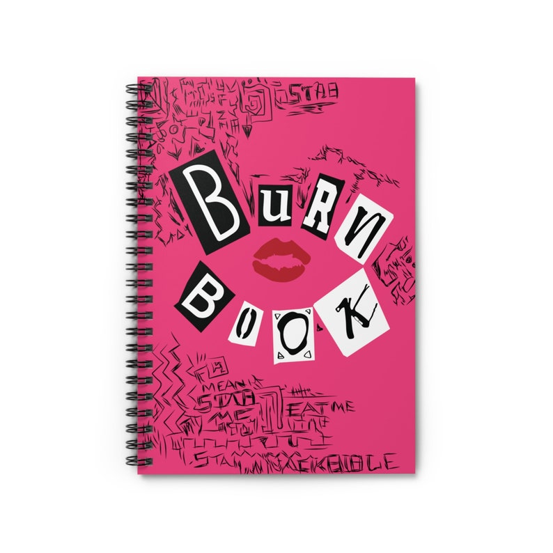 Burn Book, Journal, Spiral Notebook - Ruled Line - Etsy