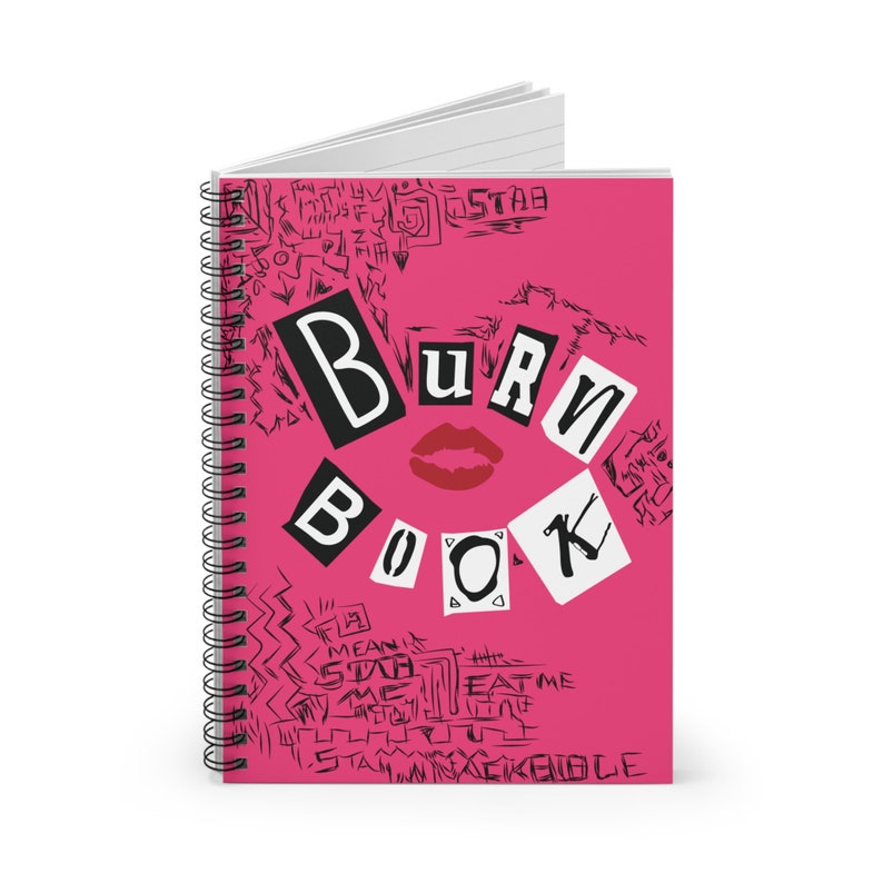 Burn Book, Journal, Spiral Notebook Ruled Line - Etsy