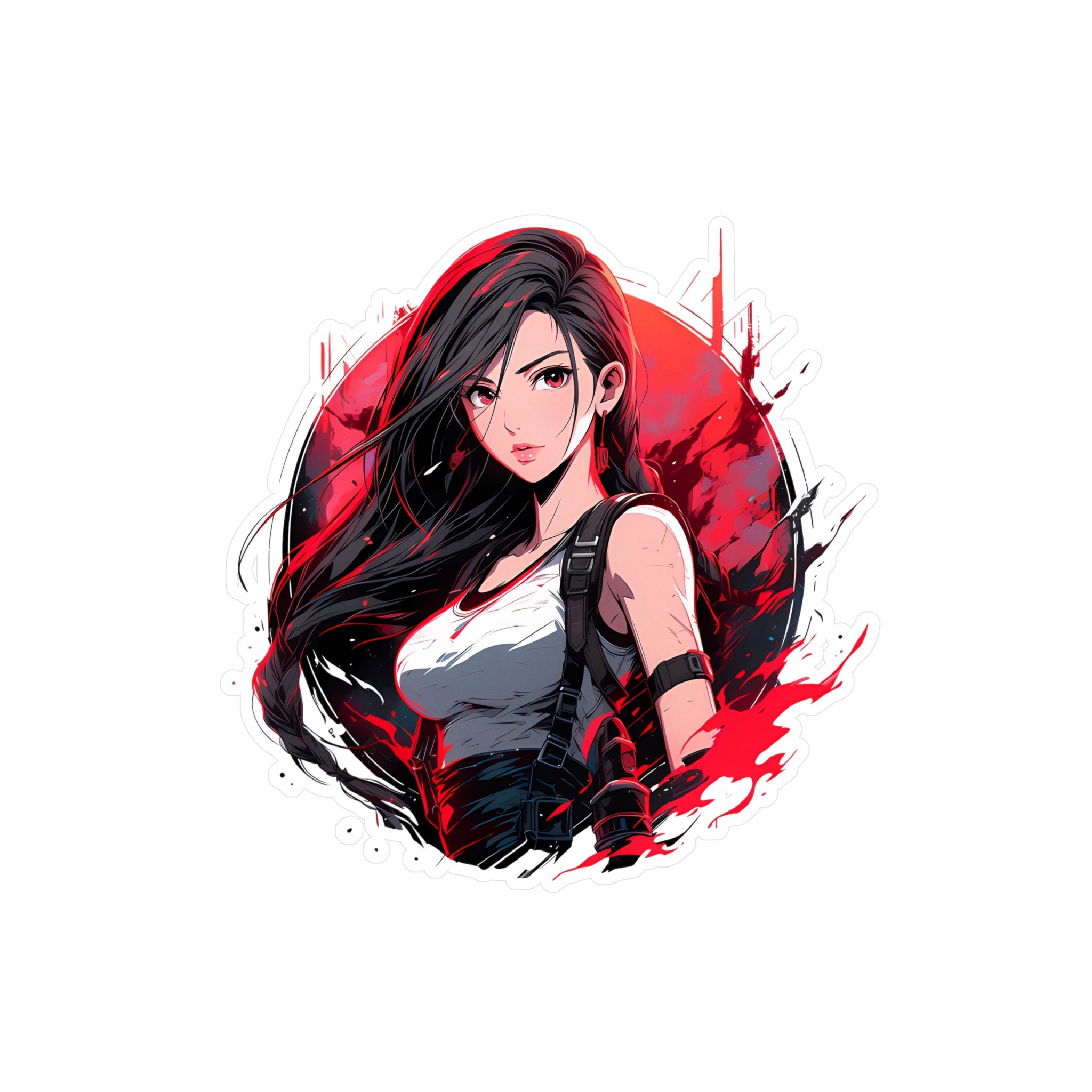 Tifa Lockhart, Final Fantasy 7, Kiss-cut Vinyl Decals - Etsy