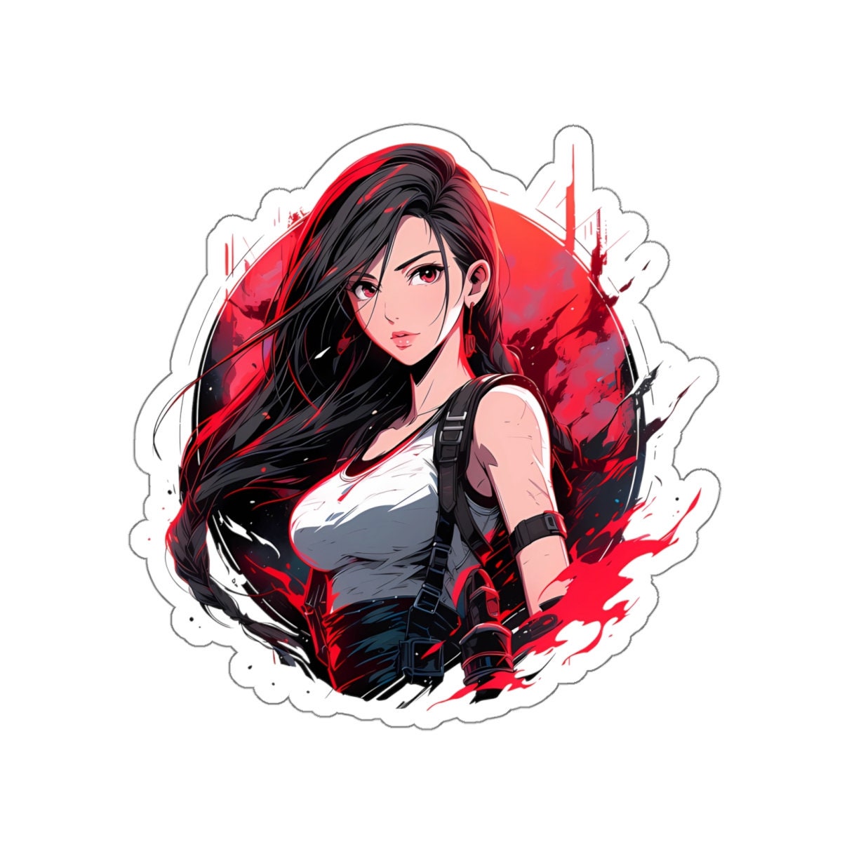 Tifa Lockhart, Final Fantasy 7, Kiss-cut Vinyl Decals - Etsy