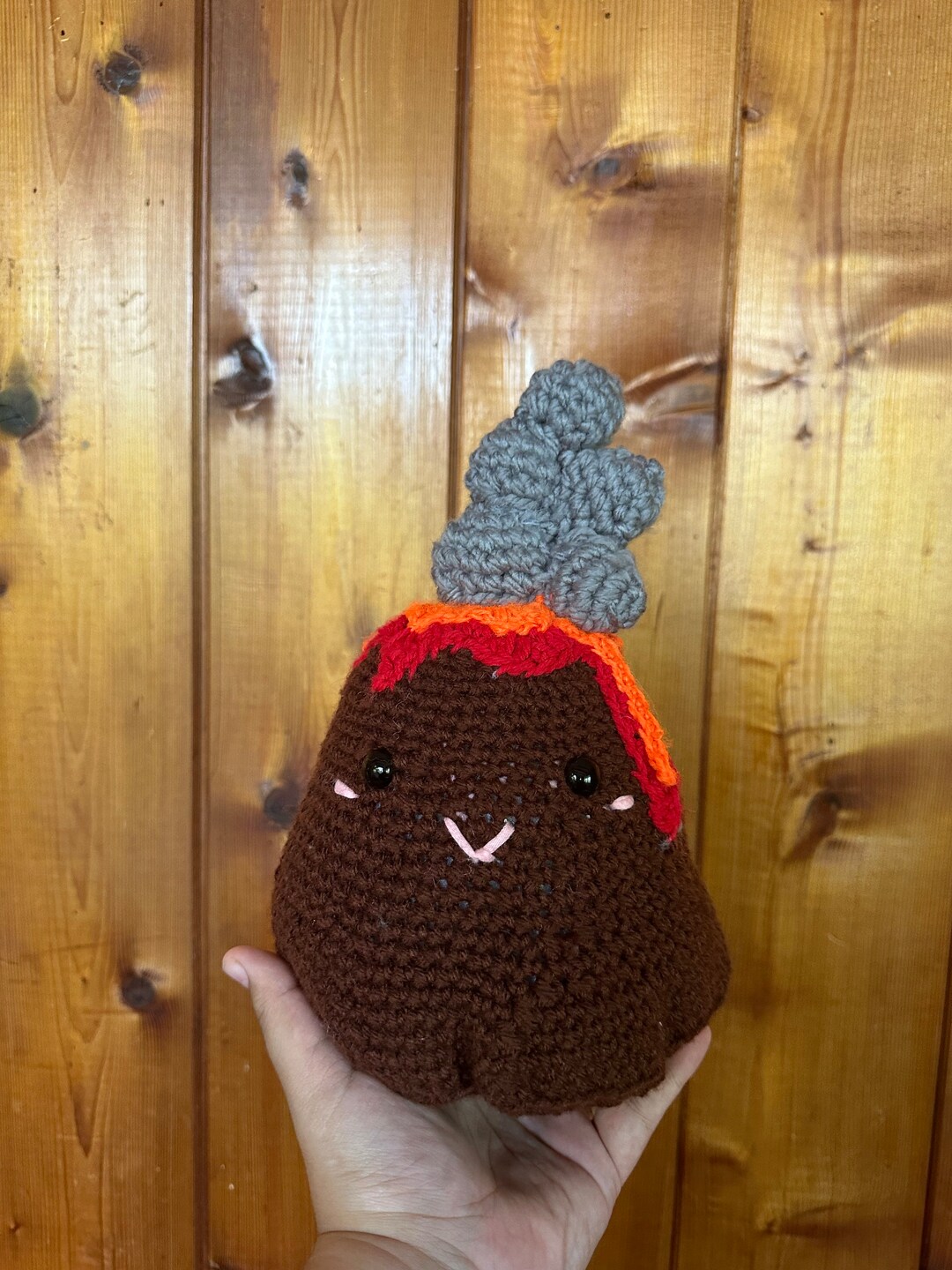 Whimsical Crochet Volcano - Handcrafted Playful Adventure for Kids - Etsy