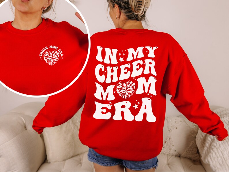 In My Cheer Mom Era Sweatshirt Cheer Mama Shirt Cheer Mom Sweatshirt