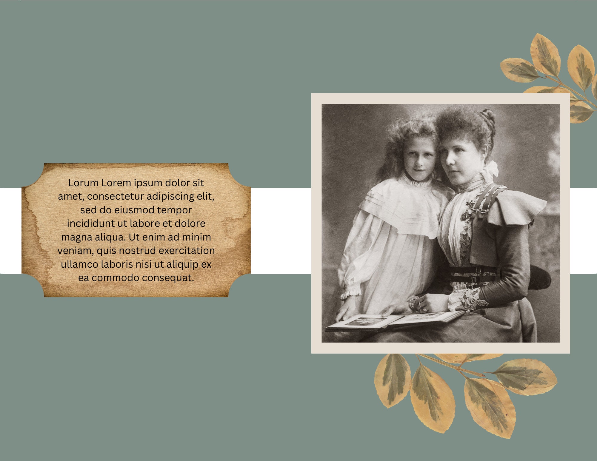 Digital to Print Genealogy Ancestry Family History Photo Book Template ...