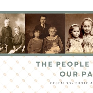 Digital to Print Genealogy Ancestry Family History Photo Book Template ...
