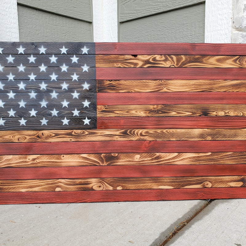 Rustic American Flag - Etsy