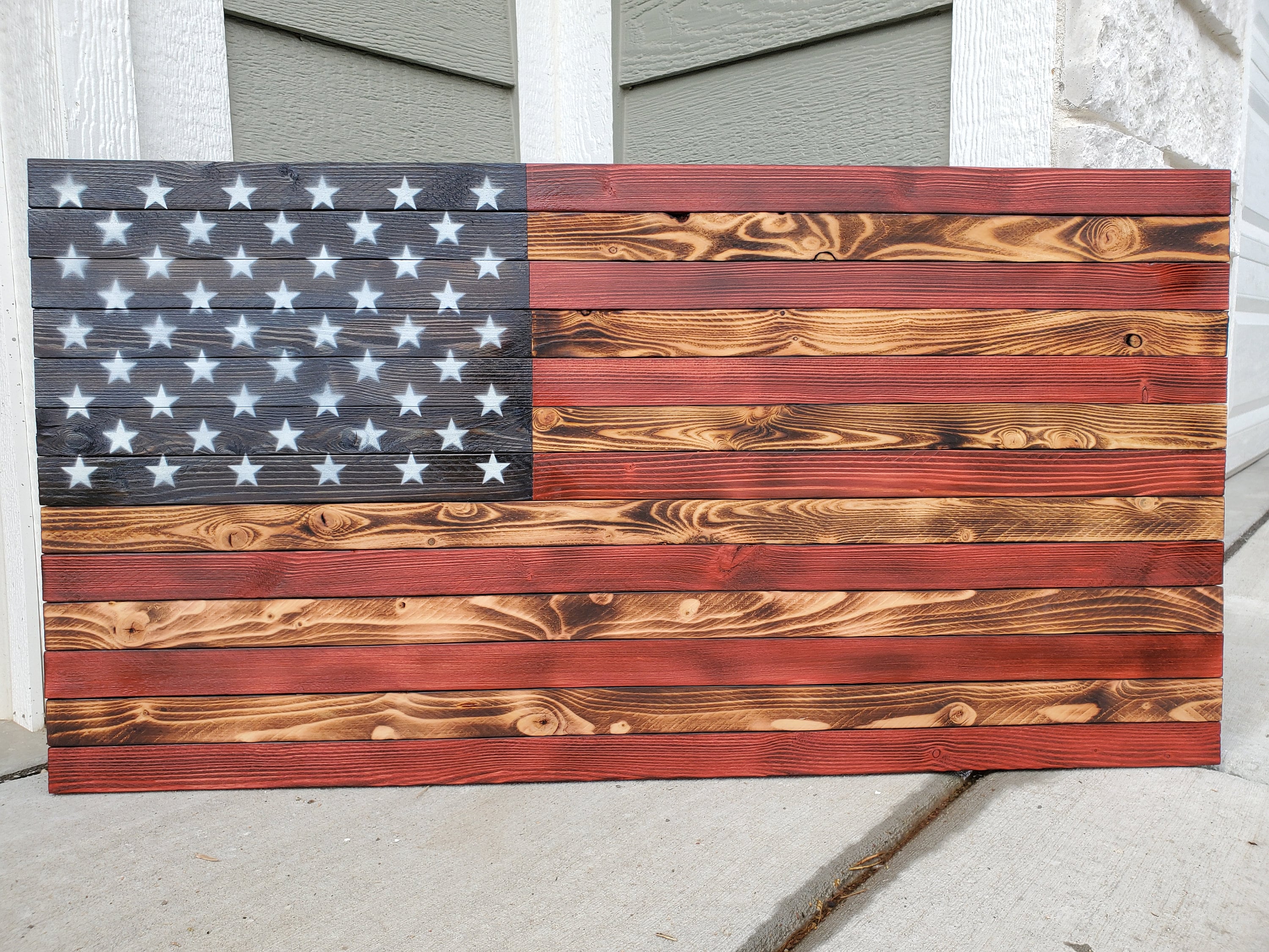 Large Rustic American Flag Build Plans - Etsy