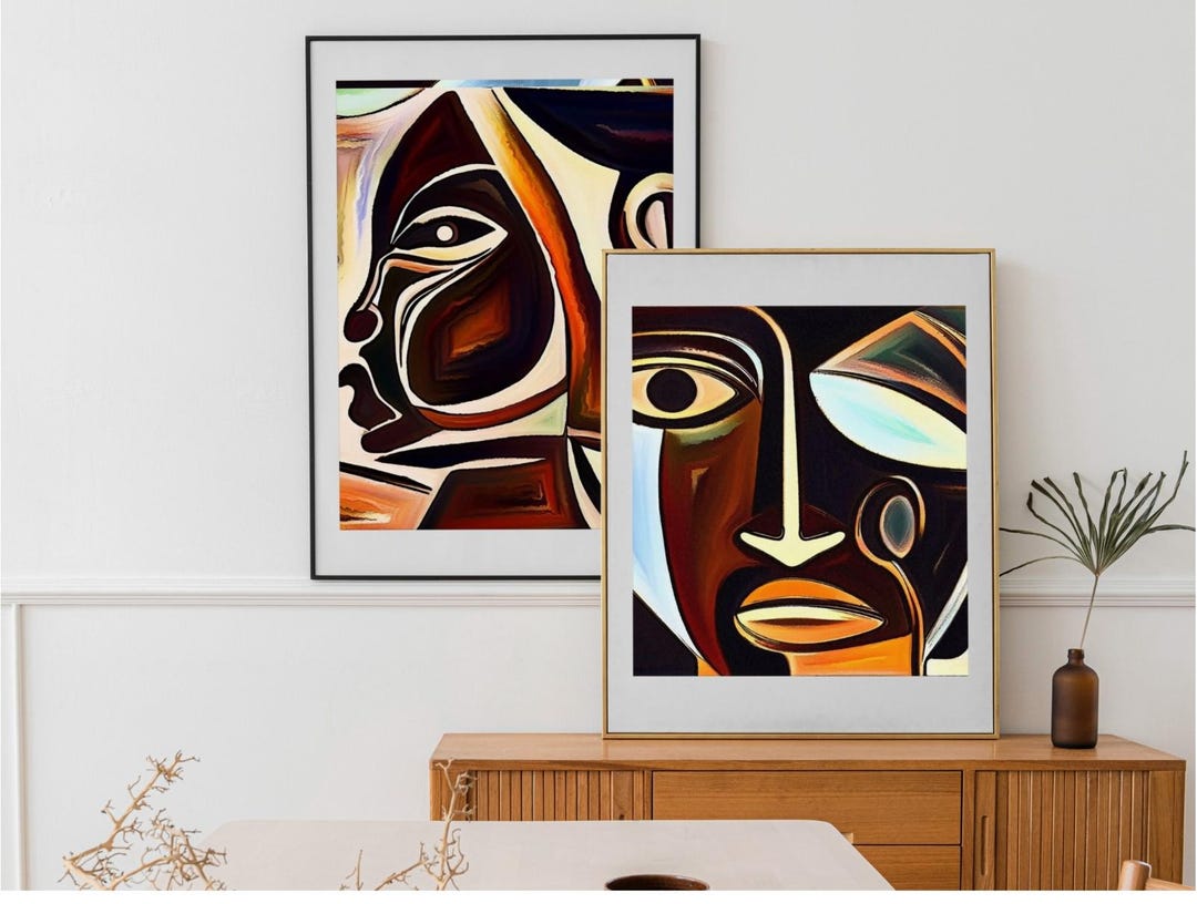 Afrocentric Art, Digital Wall Prints, Contemporary Art, Interior Design ...