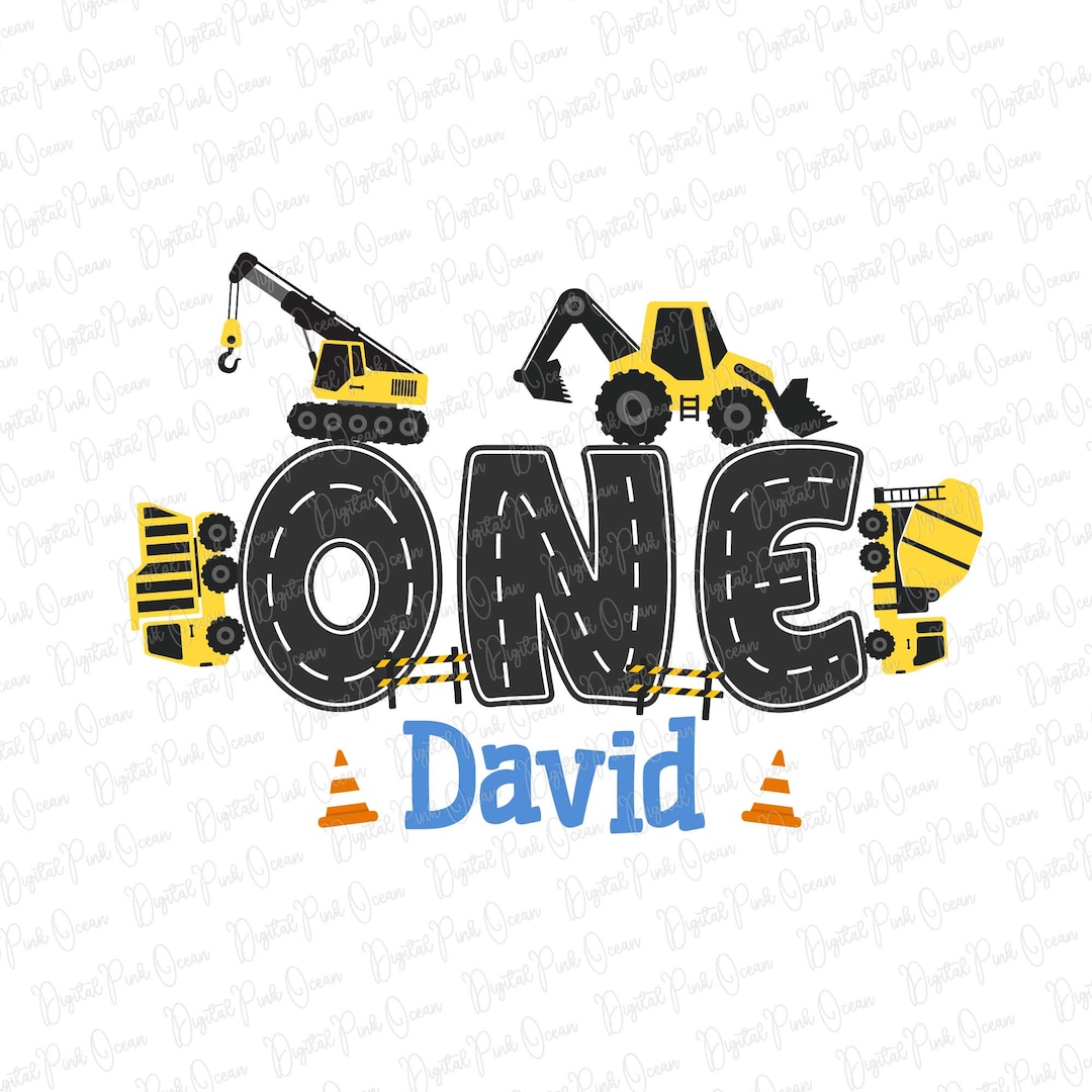 Birthday Boy Construction Svg, One Birthday Svg, Birthday Boy Svg ...