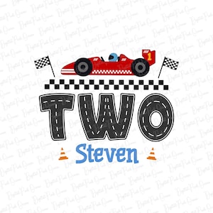 Two Fast Birthday SVG, Race Car Second Birthday (SVG, PNG) - Etsy