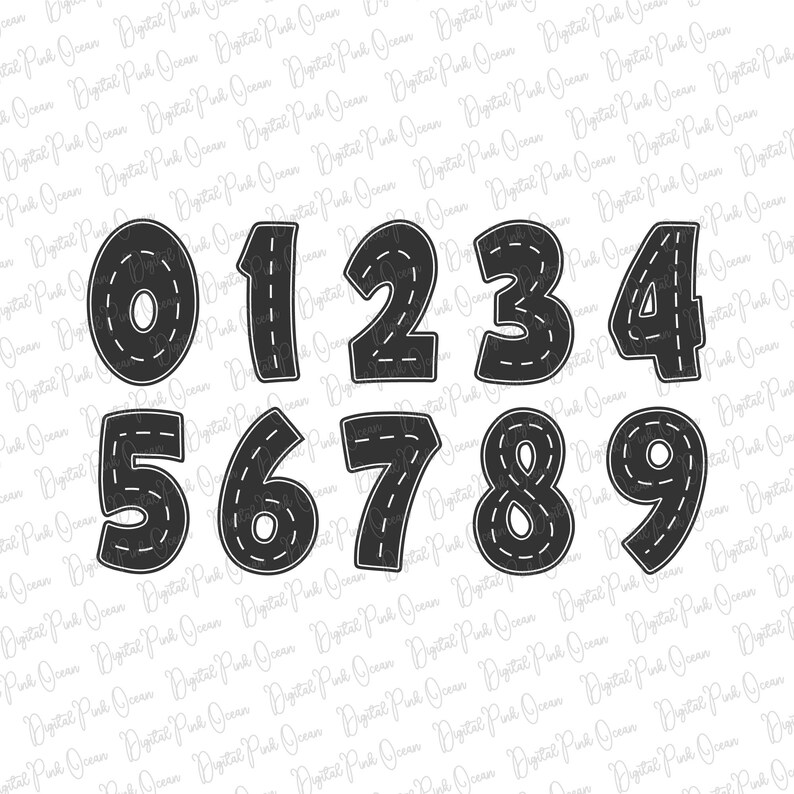 Race Track Alphabet SVG PNG Bundle, Road Numbers, Letters (digital ...