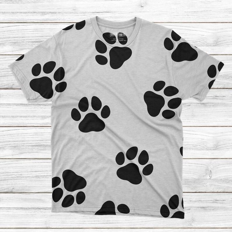 Paw Seamless Pattern Svg Png, Dog Paw Print Svg, Paw Print Svg, Dog Paw ...