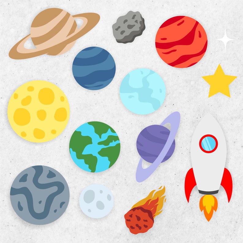Planets Svg Png, Space PNG, Solar System Clipart, Planet, Earth Svg ...