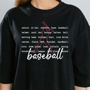 Baseball Typography - Words Customizable Png Design - Etsy