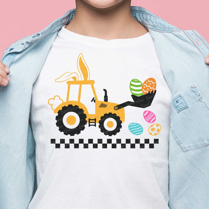 Bunny Tractor Svg Bundle, Easter Svg, Kids Easter Svg, Easter Bunny Svg ...