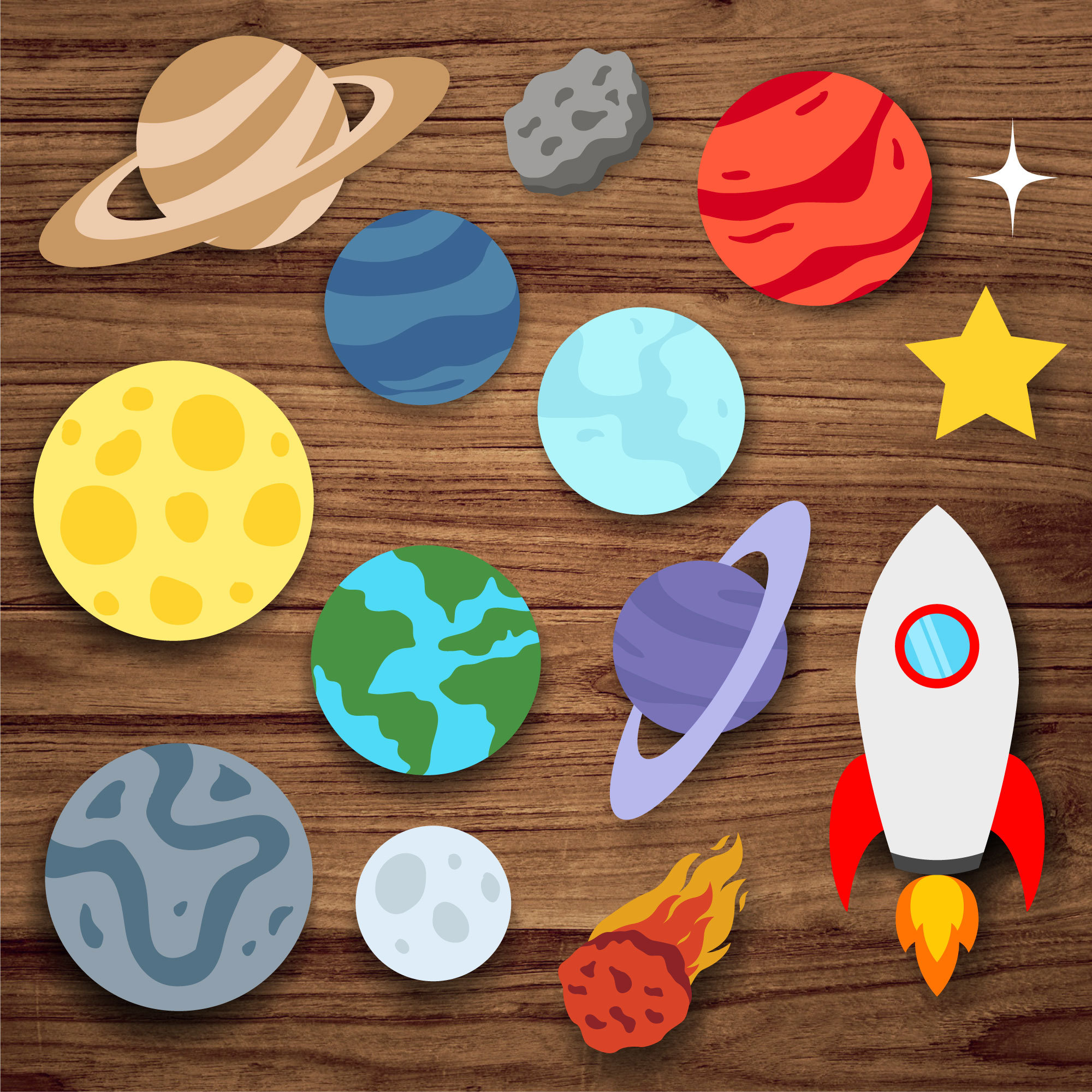 Planets Svg Png, Space PNG, Solar System Clipart, Planet, Earth Svg ...