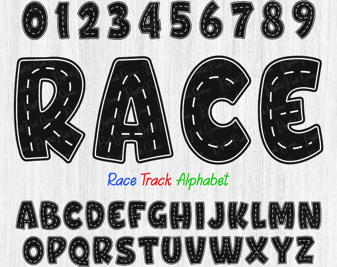 Road Numbers SVG. Cricut Cut Files. Silhouette. Race Track Numbers Svg ...