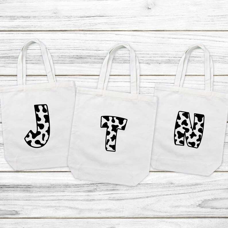 Cow Print Alphabet SVG Bundle, Numbers, Letters (SVG) - Etsy