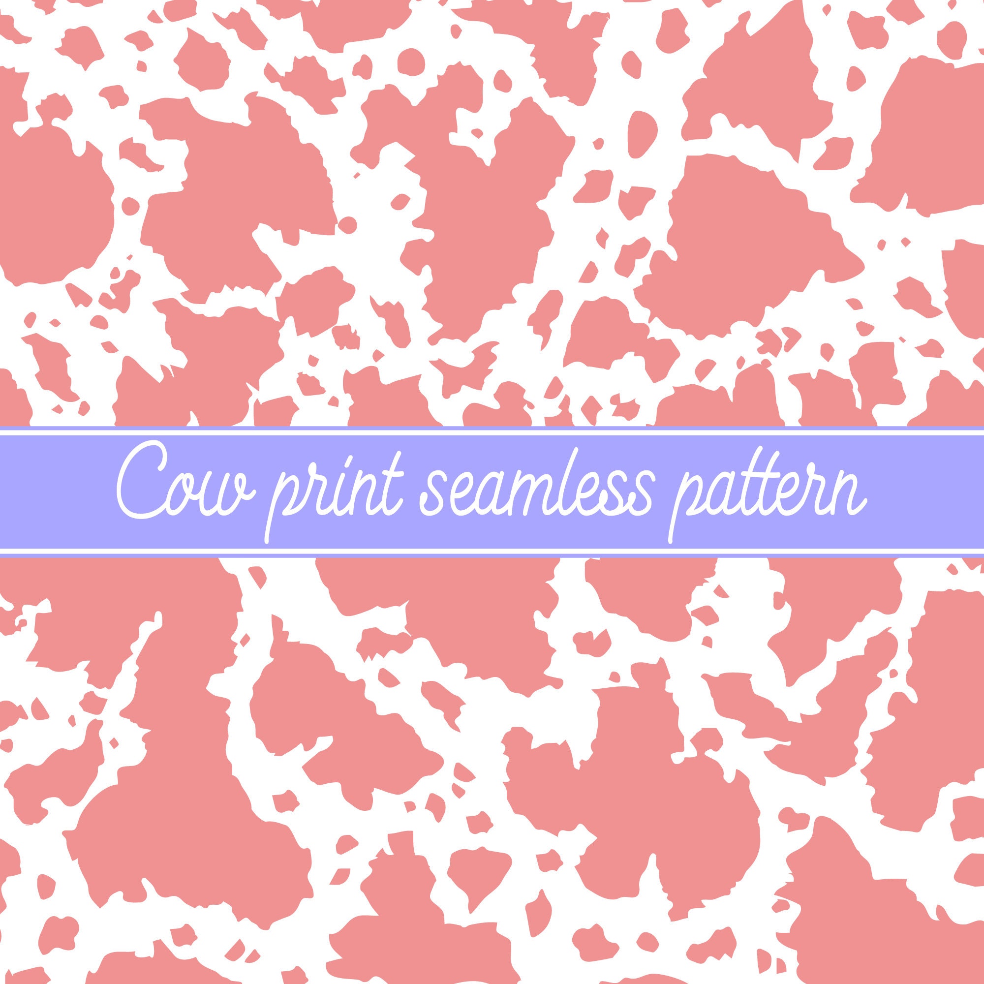 Cowhide Print PNG, Black and Brown Cow Print Seamless Pattern, Cow ...