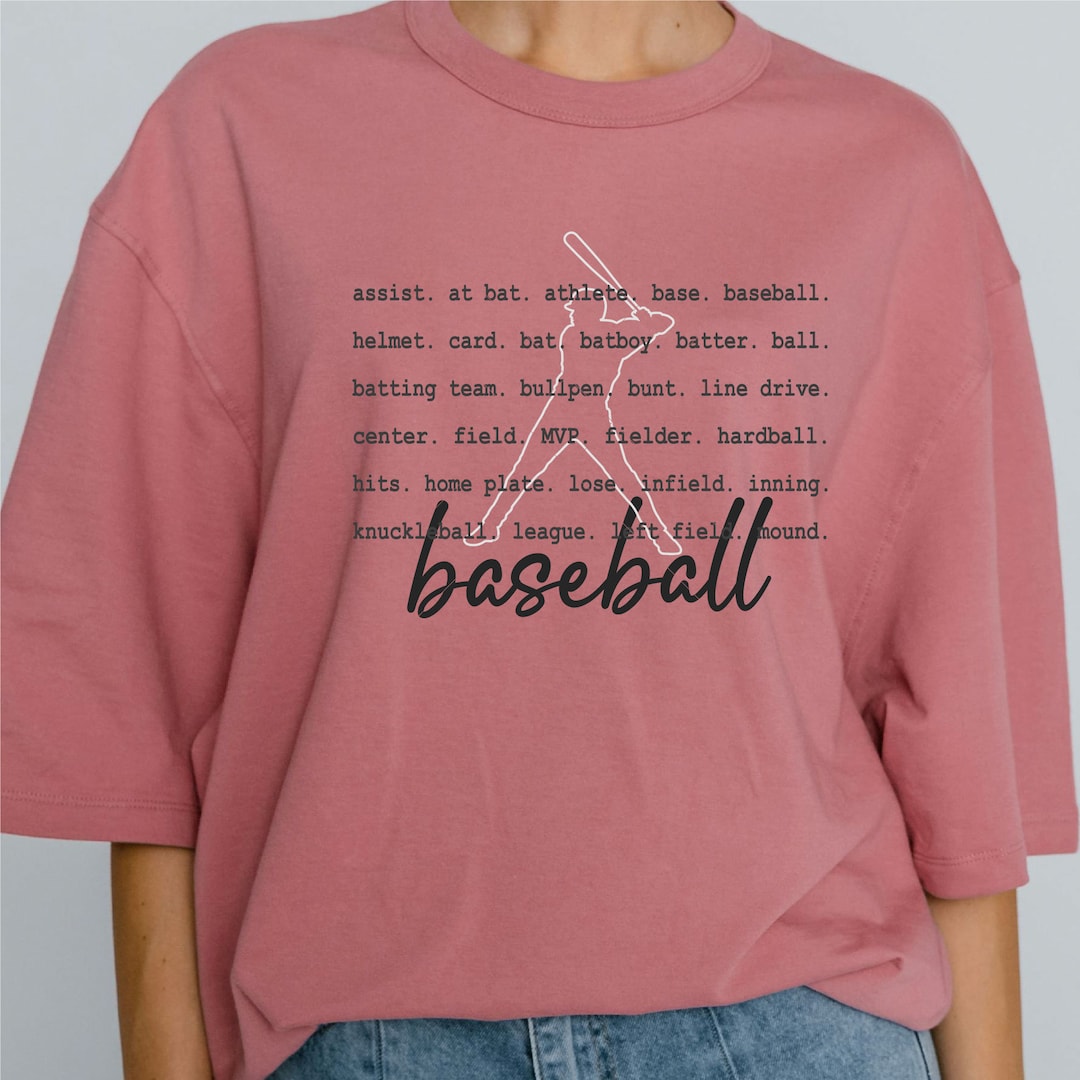 Baseball Typography - Words Customizable Png Design - Etsy