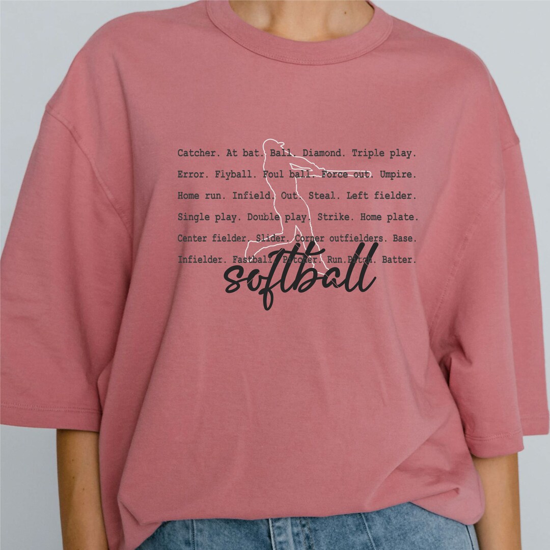 Softball Typography, Softball Terms, Softball Girl Svg, Softball Svg ...