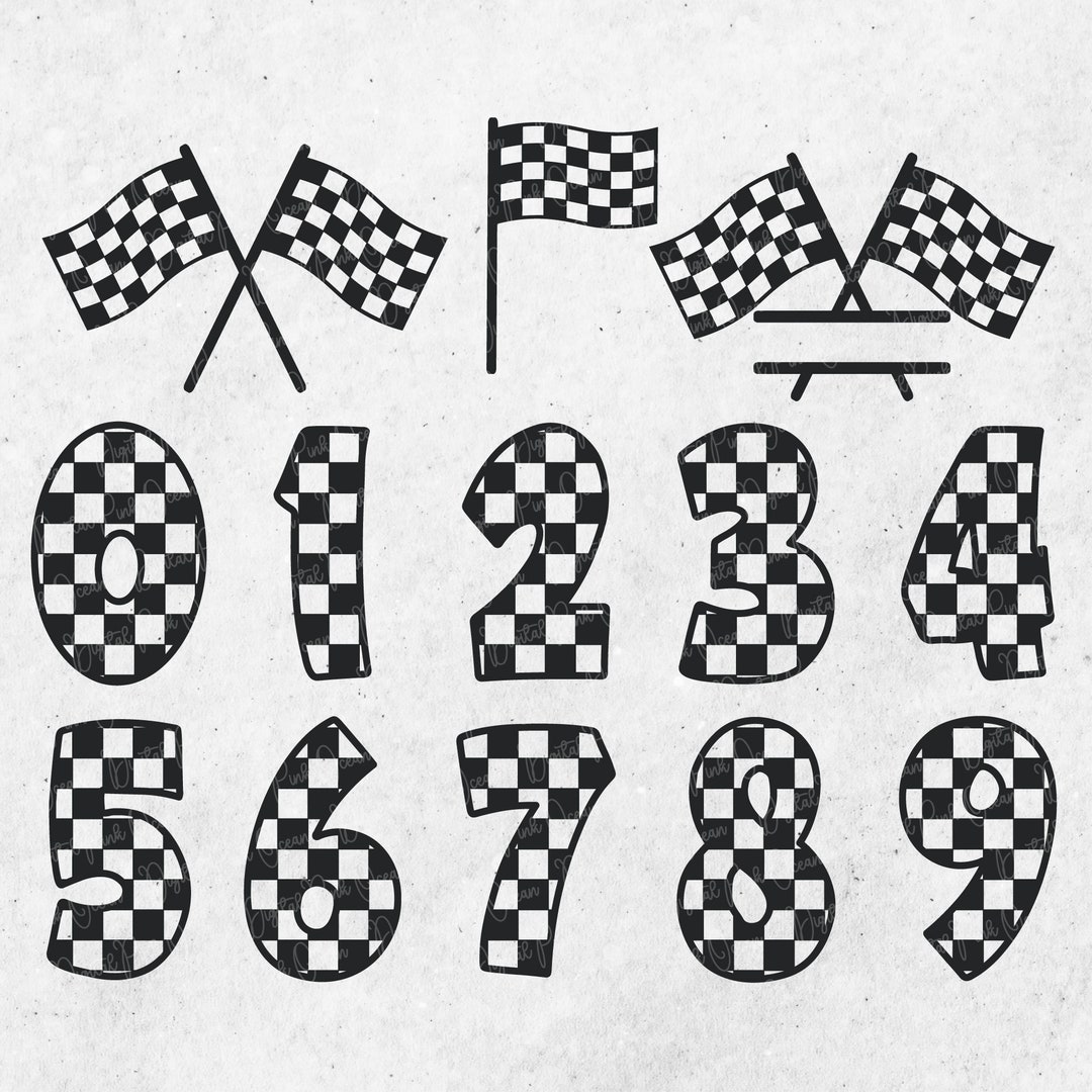 Checkered Numbers SVG, Racing Numbers SVG, Numbers SVG, Checkered Flag ... Checkered Numbers SVG, Racing Numbers SVG, Numbers SVG, Checkered Flag ...