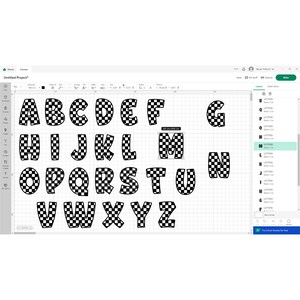 Checkered Alphabet and Numbers Svg, Checkered Letters Bundle, Racing ...