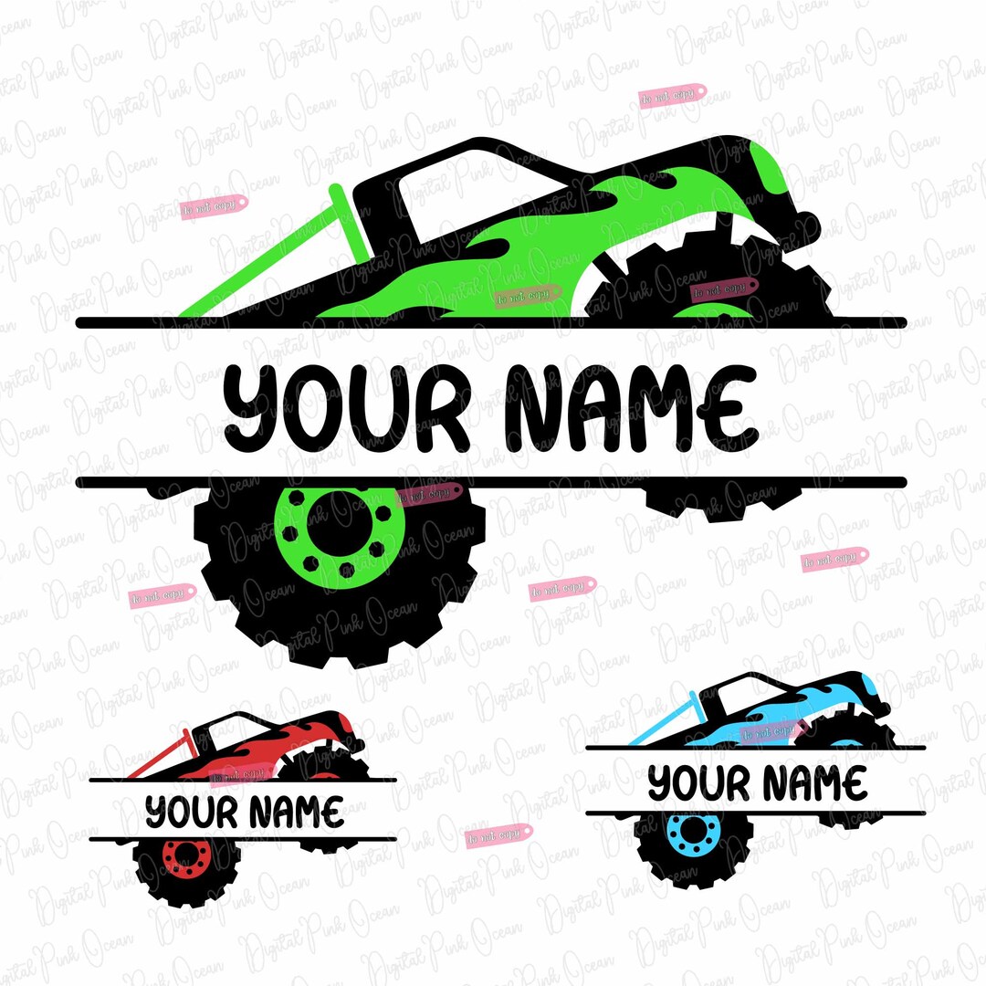 Layered Monster Truck SVG, Birthday Boy Clipart (3 SVG Files) - Etsy