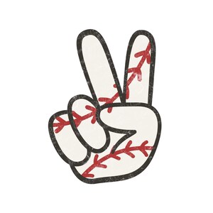 Baseball Peace Hand Sign SVG PNG, Trendy Sublimation Design, Baseball ...