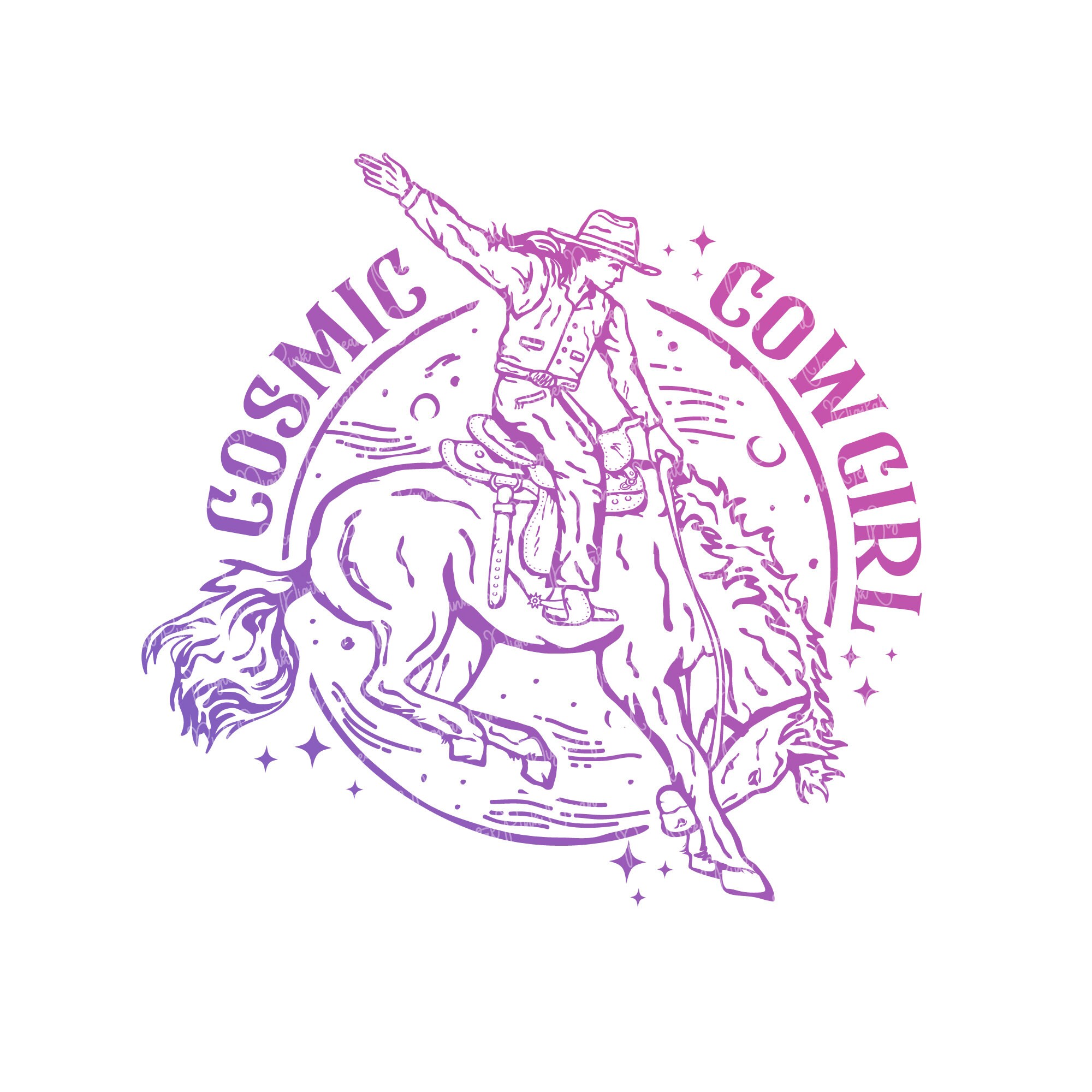 PNG Cosmic Cowgirl Space Cowgirl Png Western Country Png - Etsy