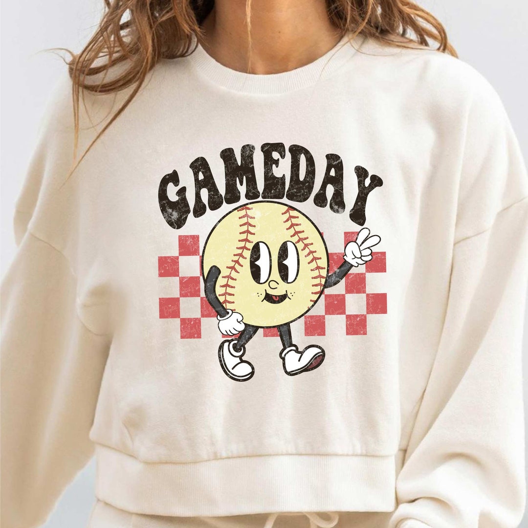 Game Day Baseball PNG Sublimation, Baseball Mascot Sublimation, Retro ...