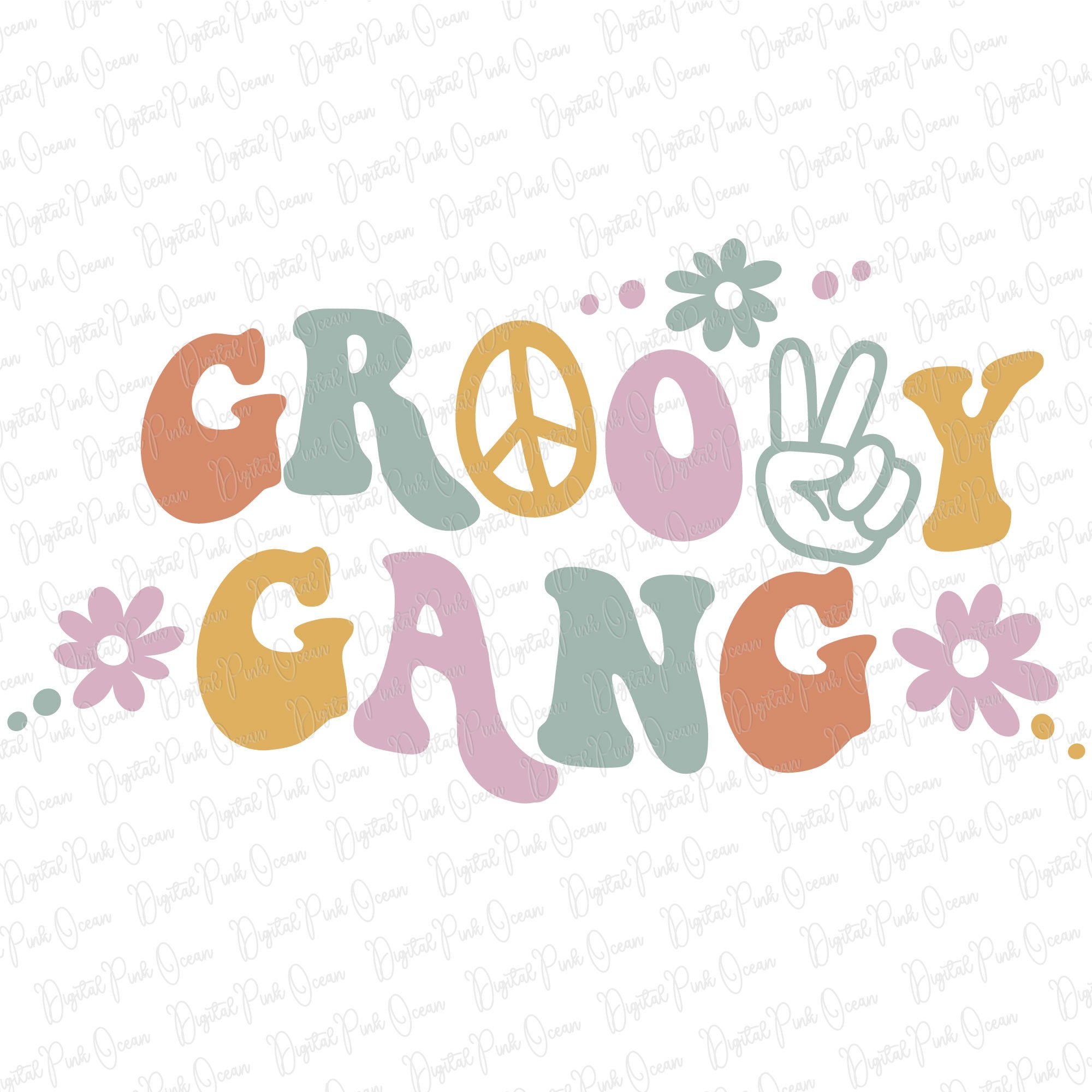 Groovy Gang Birthday SVG PNG, Boho Brother Shirt (digital Download) - Etsy