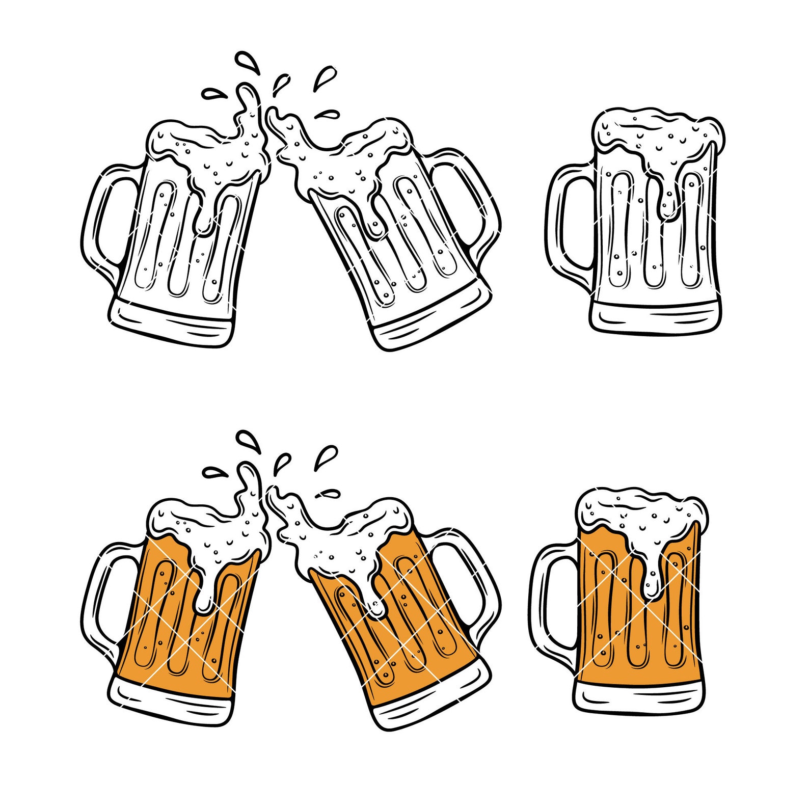 Beer Mug SVG PNG DXF, Beer Glass Mugs Png, Beer Svg, Bar Friends ...