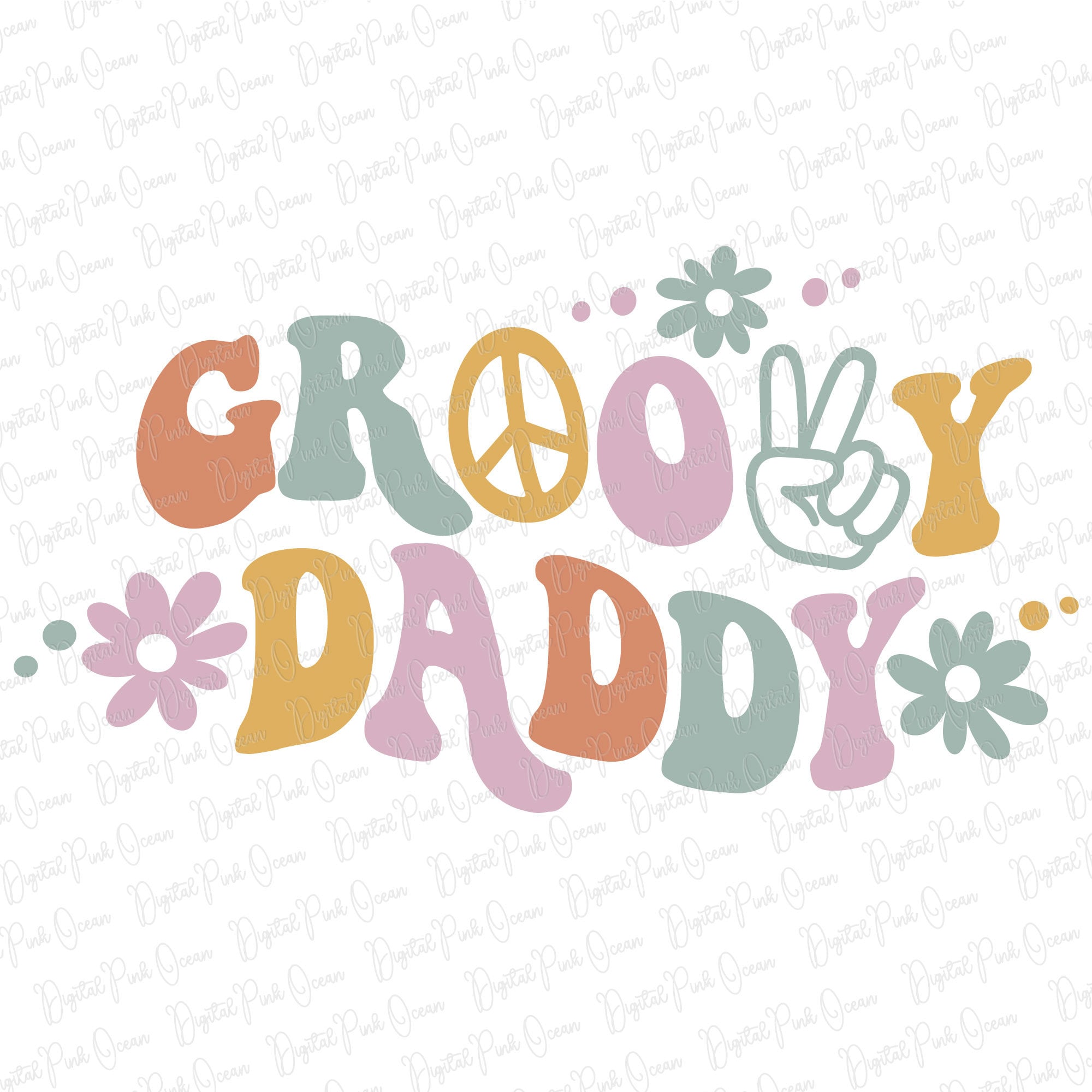 Groovy Daddy SVG PNG, Dad Shirt Svg, Groovy Daddy Svg, Groovy Birthday ...
