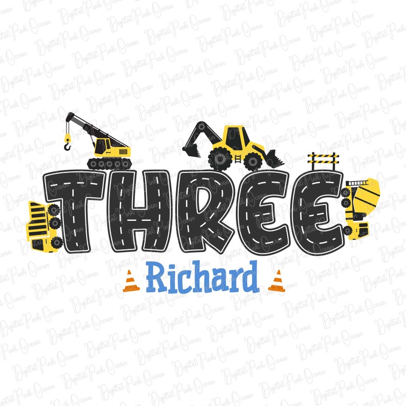 Birthday Boy Construction Svg, Third Birthday Svg, Birthday Boy Svg ...