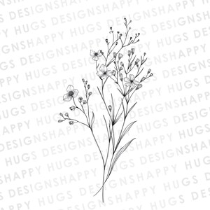 14 Elegant B&W Floral Clipart Bundle Decor Printable Designs High ...
